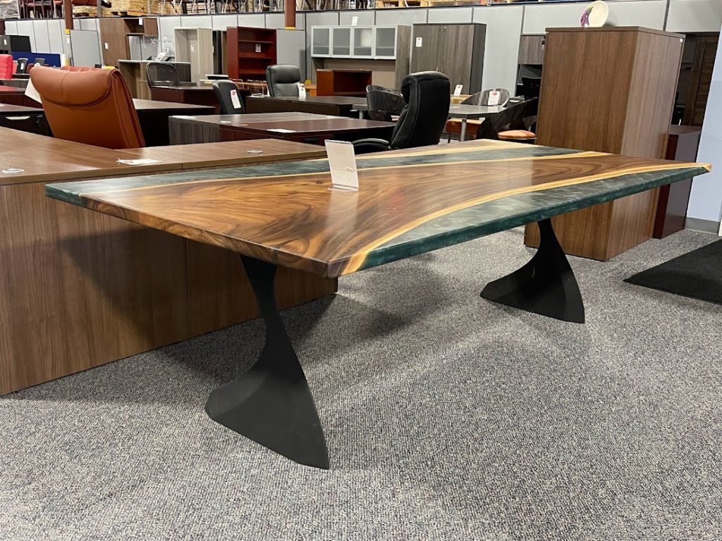 3653 Timber Ridge Table Company 8' x 4' Guanacate Epoxy Table, Custom ...